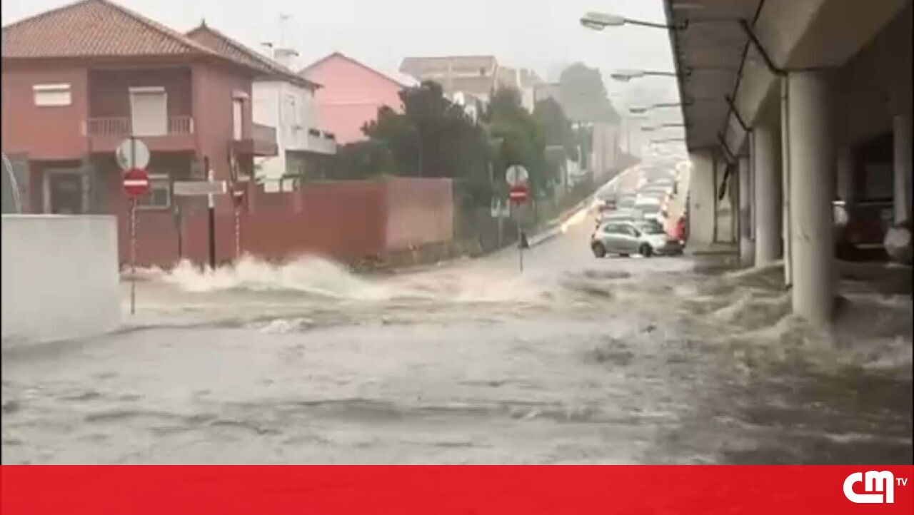Estrada por baixo do IC19 em Barcarena alagada - Vídeos - Correio da Manhã